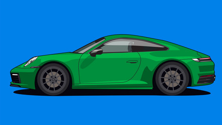 Big suv car side view design Royalty Free Vector Image