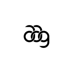 Letter aag monogram logo design Royalty Free Vector Image