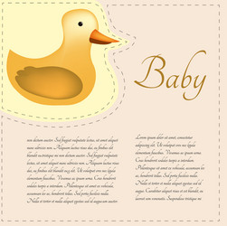 Baby document design Royalty Free Vector Image
