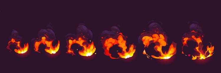 Bomb explosion Royalty Free Vector Image - VectorStock