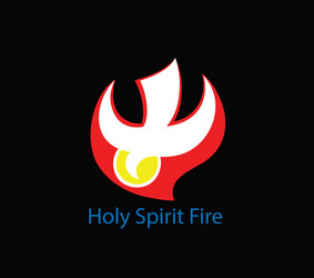 Fire holy spirit Royalty Free Vector Image - VectorStock