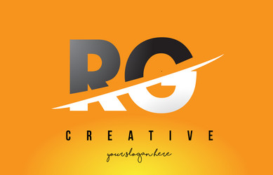 Rg r g letter logo with zebra lines texture Vector Image