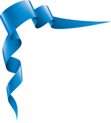 Blue wavy ribbon Royalty Free Vector Image - VectorStock
