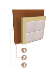Ceramic tile installing Royalty Free Vector Image