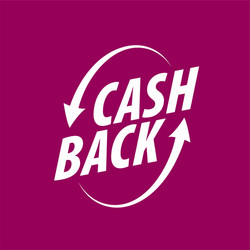 Cash back background Royalty Free Vector Image