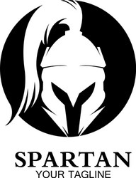 Spartan logo icon designs Royalty Free Vector Image
