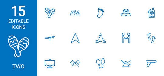 Two icons Royalty Free Vector Image - VectorStock