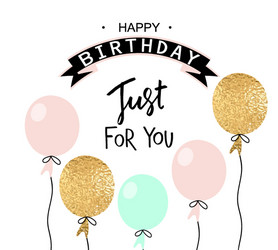 Hooray for today happy birthday to you greeting Vector Image