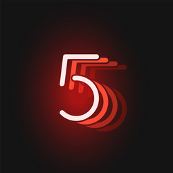 Number 5 Red
