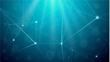 Abstract plexus shapes on black background 3d Vector Image