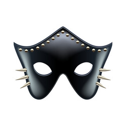 Red mask white eyes cartoon logo superhero Vector Image