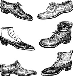 Men boots Royalty Free Vector Image - VectorStock