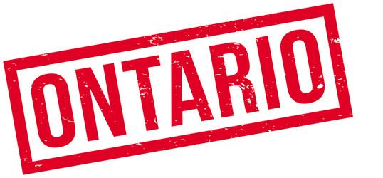 Ontario rubber stamp Royalty Free Vector Image