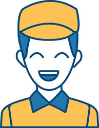 Male avatar profile picture employee work Vector Image