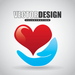 Hands giving love symbol Royalty Free Vector Image