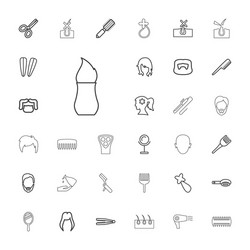 49 hair icons Royalty Free Vector Image - VectorStock
