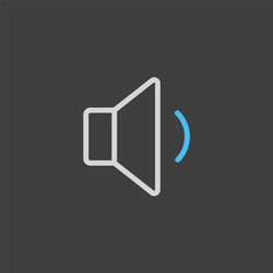 Minimum volume sound music color icon graph Vector Image