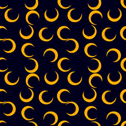 Simple moon silhouettes seamless pattern Vector Image