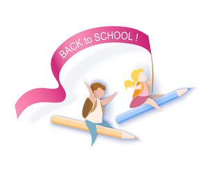 September 1st back to school background Royalty Free Vector