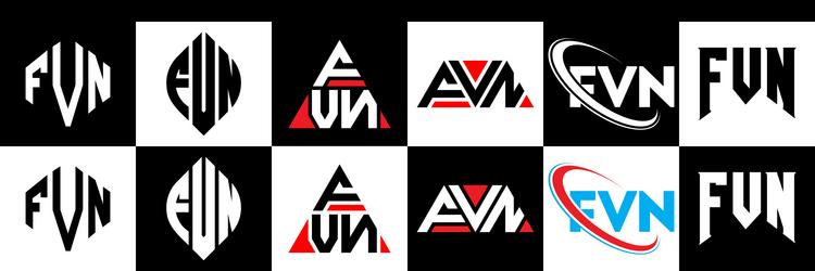 Ikv letter logo design in six style polygon Vector Image