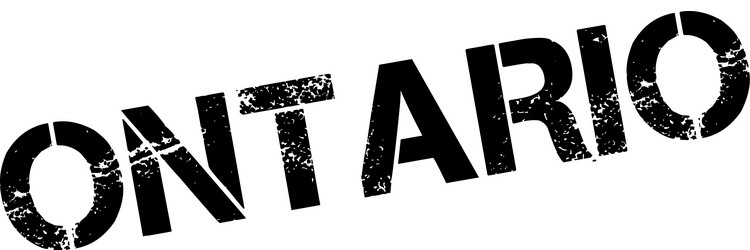 Ontario rubber stamp Royalty Free Vector Image