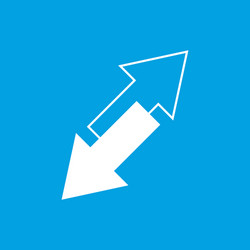 Blue reverse icon Royalty Free Vector Image - VectorStock