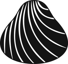 Single shell icon cartoon style Royalty Free Vector Image