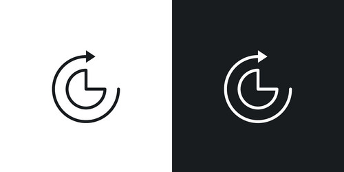 Less time icon set reduce clock hourglass and low Vector Image