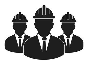 Engineer team icon flat style eps Royalty Free Vector Image