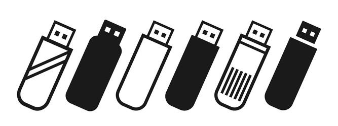 Flash drive icon drive sign symbol Royalty Free Vector Image