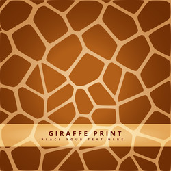 Seamless giraffe skin pattern exotic Royalty Free Vector