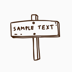 Hand drawn sign Royalty Free Vector Image - VectorStock