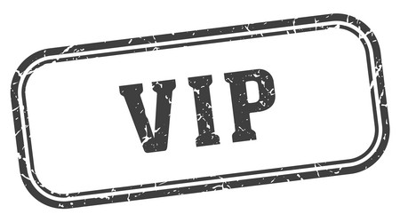 Vip stamp vip rectangular stamp on white Vector Image