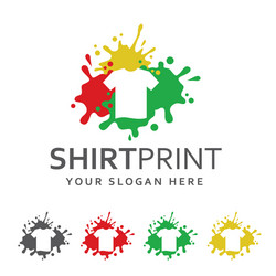 Colorful t-shirt label Royalty Free Vector Image