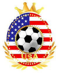 Football country logo Royalty Free Vector Image