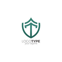 V shield logo Royalty Free Vector Image - VectorStock