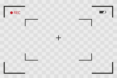 Camera frame photo frame Royalty Free Vector Image