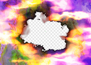 Burning inferno melting paper border template Vector Image