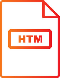 Htm icon Royalty Free Vector Image - VectorStock