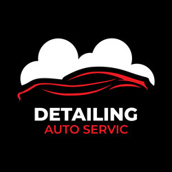 Logo for detailing car and tuning Royalty Free Vector Image