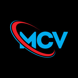 Mcv logo letter design Royalty Free Vector Image
