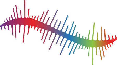 Wave music note symbols logo and icons Royalty Free Vector