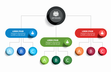 Circle team template Royalty Free Vector Image