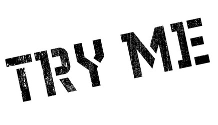 Try me rubber stamp Royalty Free Vector Image - VectorStock