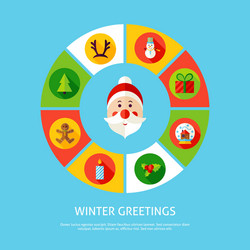 Winter holidays infographic concept Royalty Free Vector