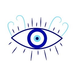 Isolated greek amulet of the evil eye Royalty Free Vector