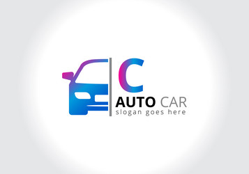 Letter 4 car logo design template inspiration Vector Image