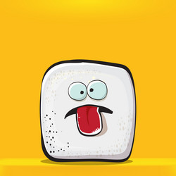 Cartoon sugar characters isolated Royalty Free Vector Image