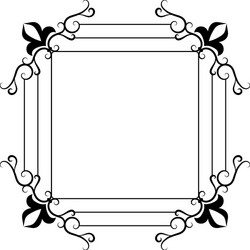 Square frame Royalty Free Vector Image - VectorStock