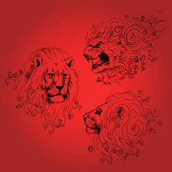 Three Lions Vector Images (over 300)